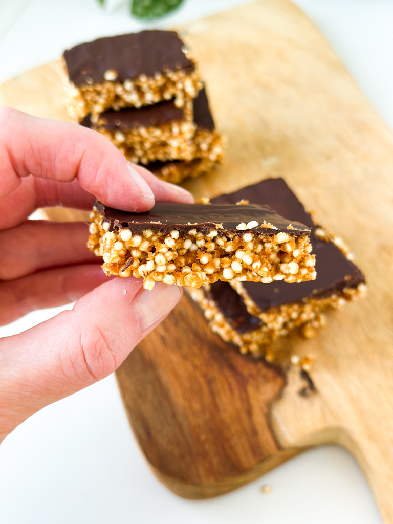 Energierepen met quinoa en chocolade | Recept | Betty's Kitchen
