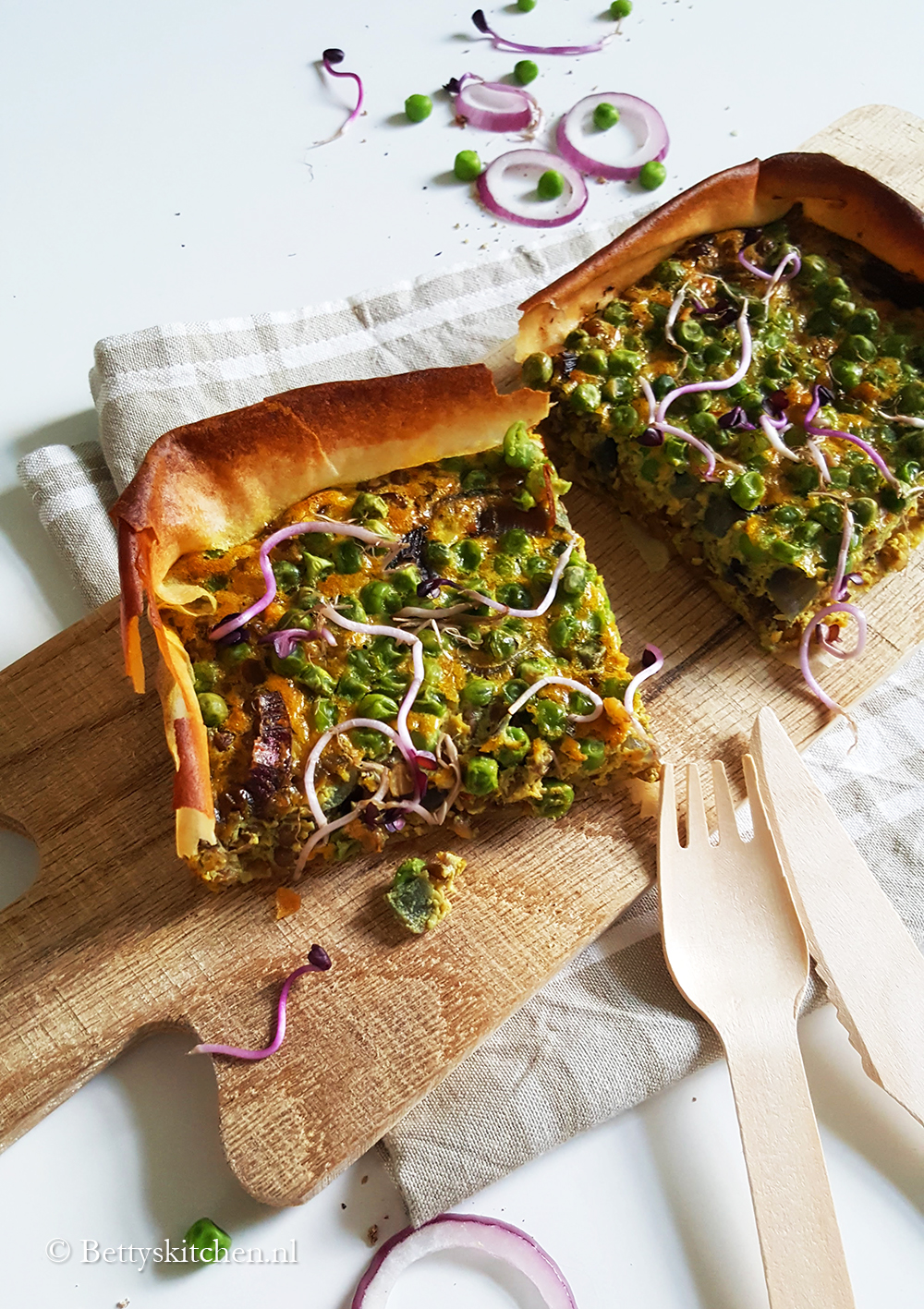 Indiase Currytaart met erwtjes en linzen | Vegetarisch Recept | Betty's