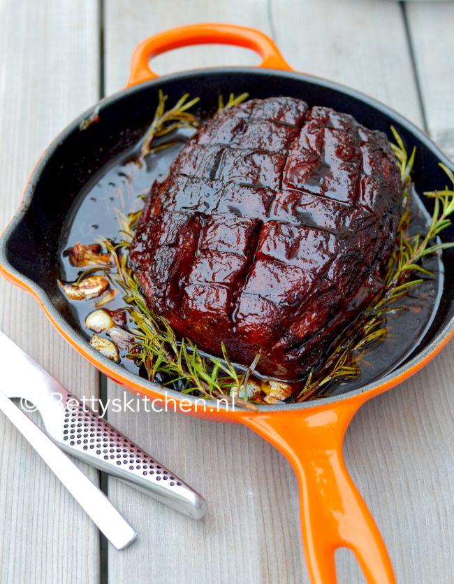 Smoked Watermelon Ham recept ( gerookte watermeloen ) | Betty's Kitchen