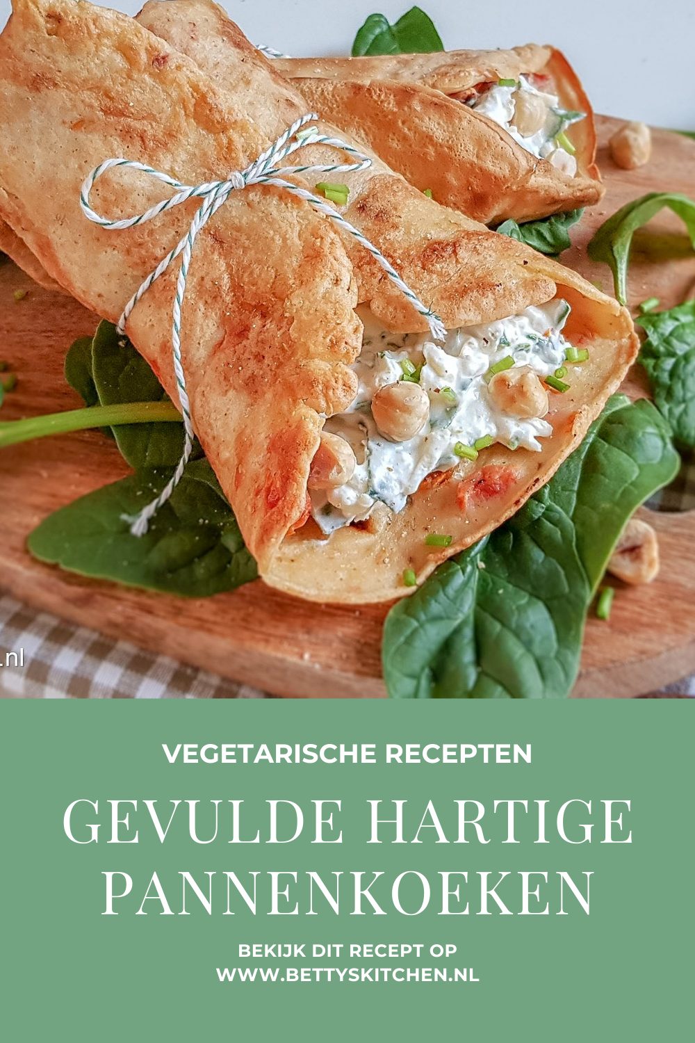 Gevulde hartige pannenkoeken (vegetarisch) | Recept | Betty's