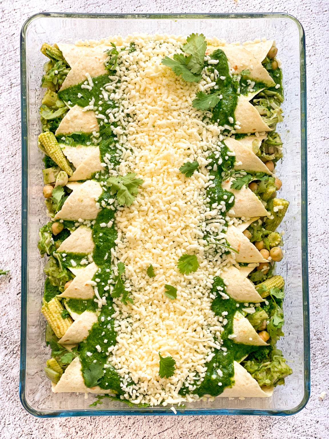 Enchiladas met groene salsa en jackfruit | Recept | Betty's Kitchen