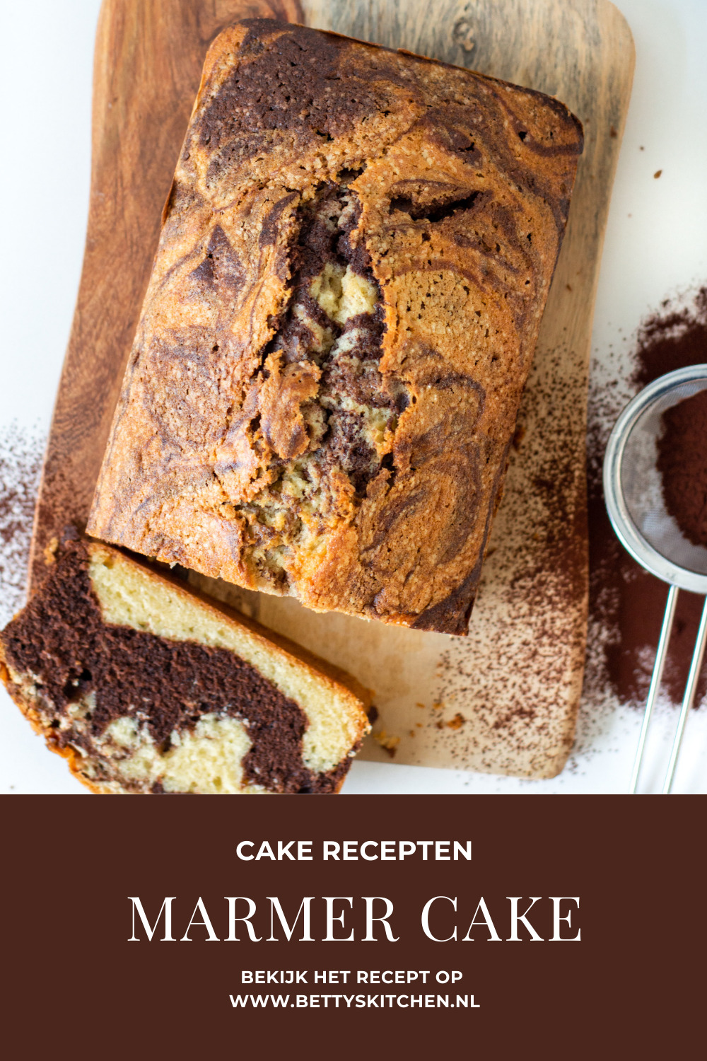 Marmer cake (met cacao) maken | Recept | Betty's Kitchen