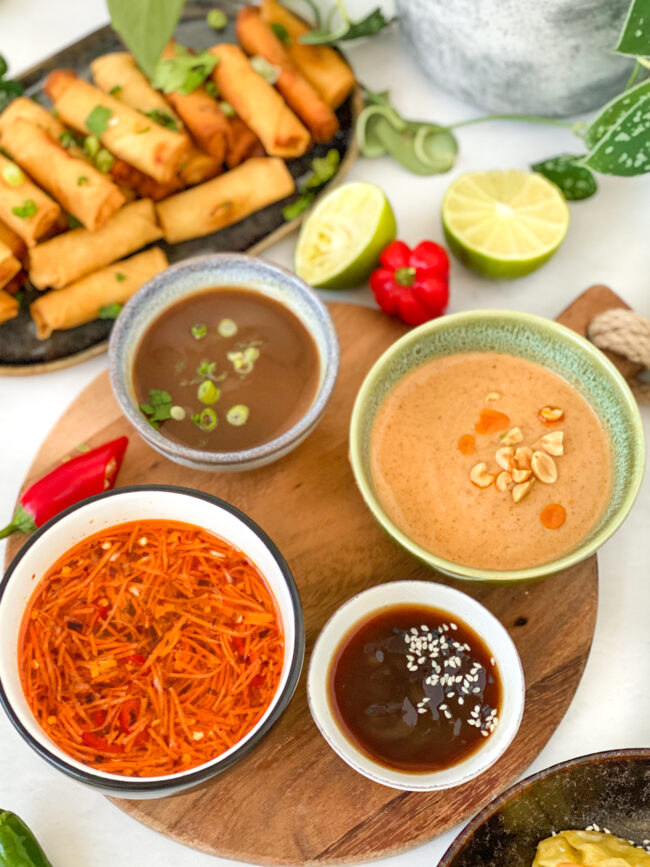 4x Aziatische Dipsaus voor loempia, dimsum etc | Recept | Betty's Kitchen