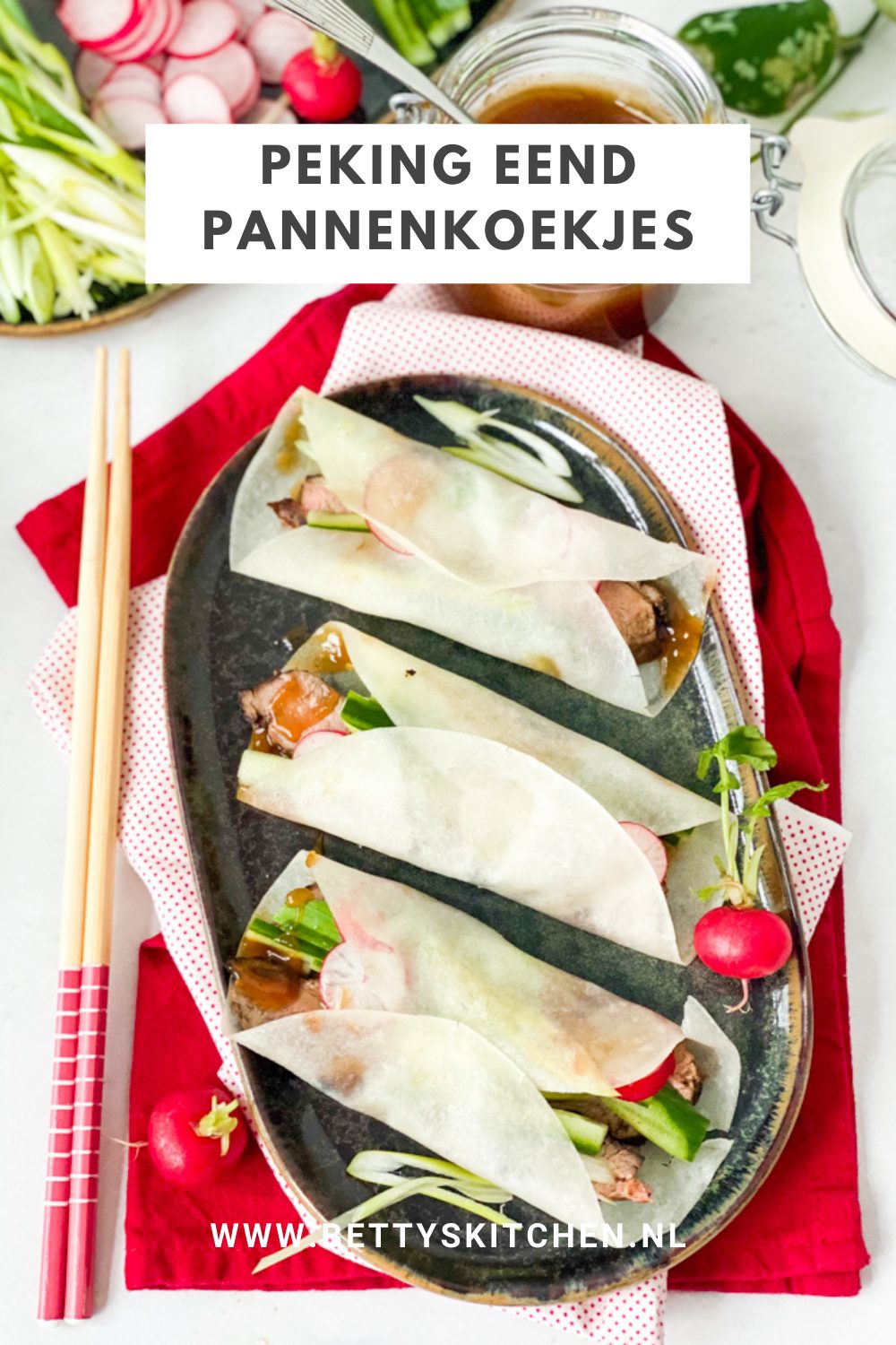 Pekingeend Pannenkoekjes | Recept | Betty's Kitchen