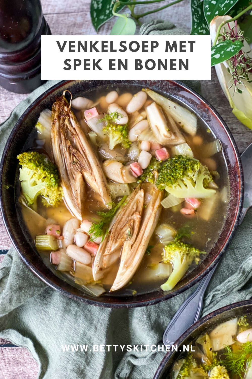 Venkelsoep met spek en bonen • Betty's Kitchen