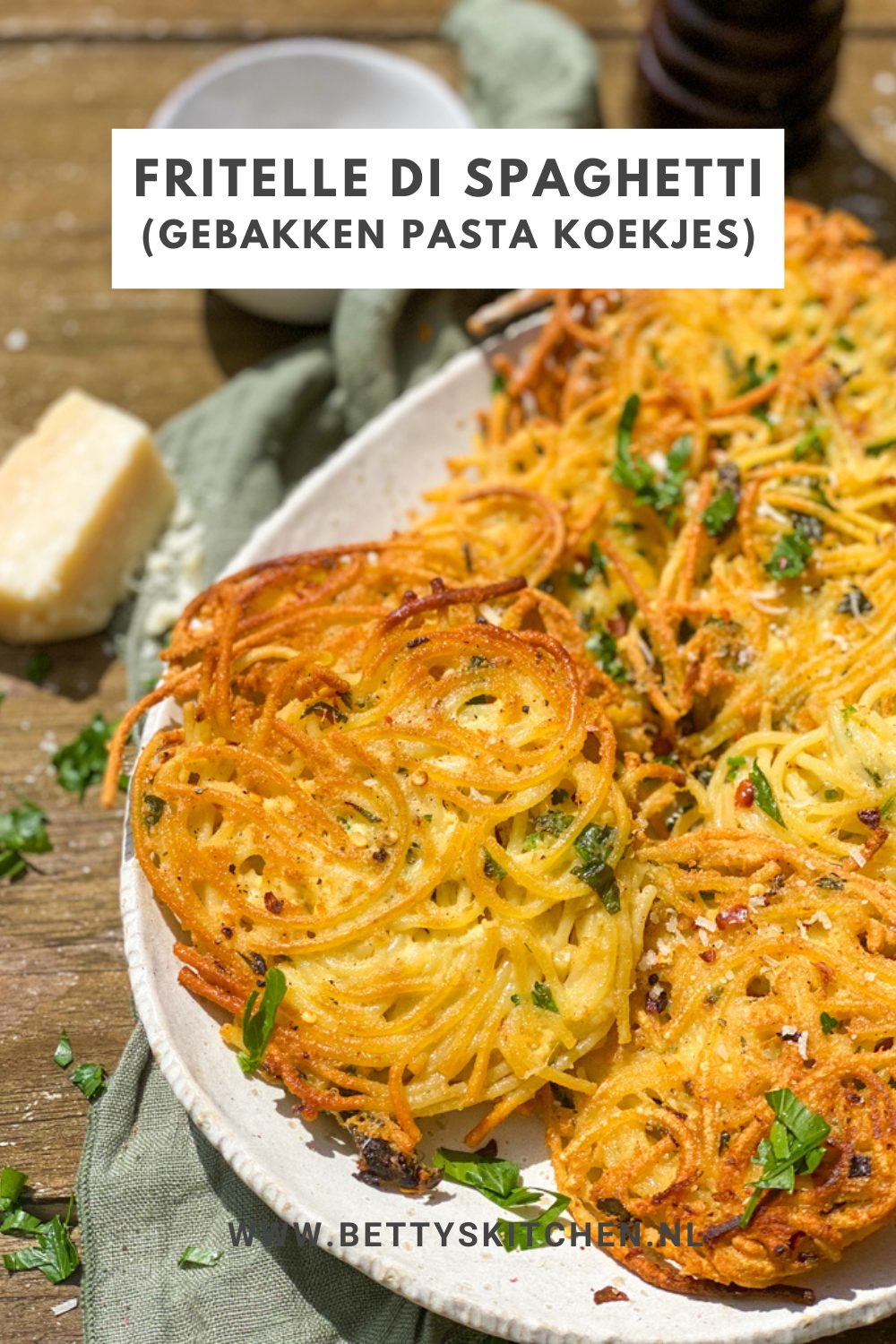 Fritelle di Spaghetti (spaghetti koekjes) • Betty's Kitchen