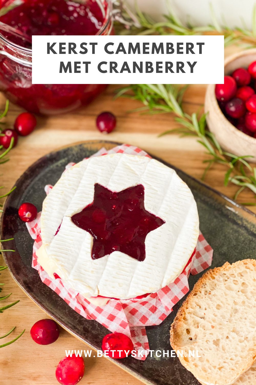 Kerst Camembert met Cranberry | Kerst Recept | Betty's Kitchen