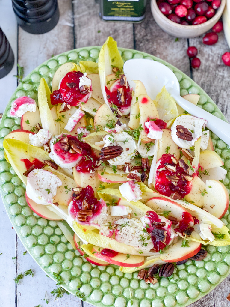 Witlof salade met geitenkaas en cranberry | Recept | Betty's Kitchen