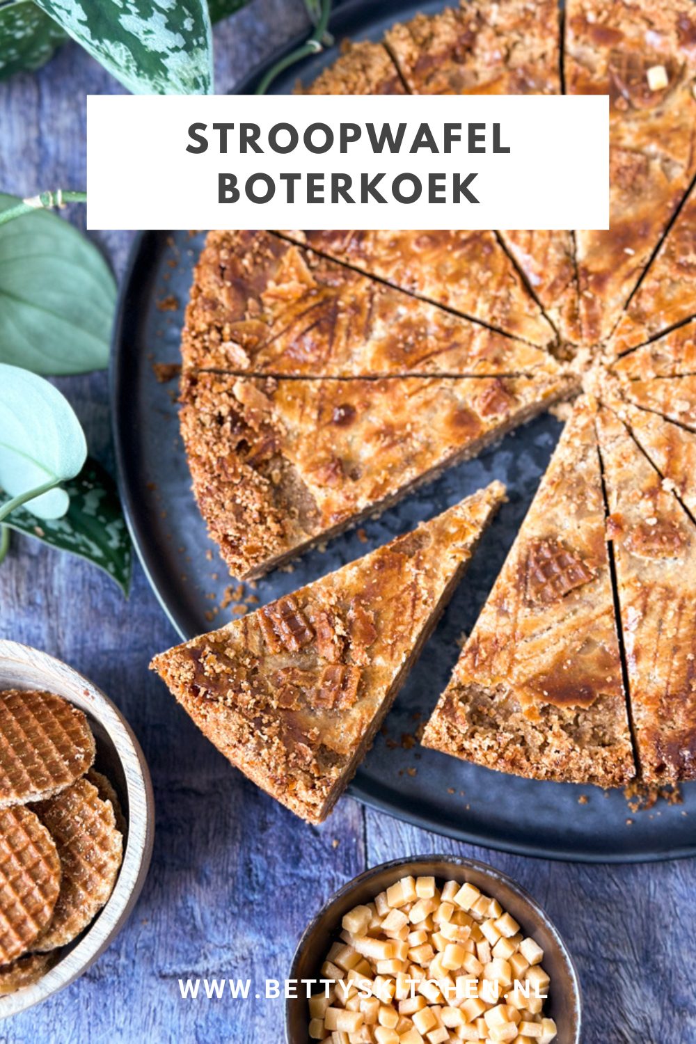 Stroopwafel Boterkoek | Recept | Betty's Kitchen