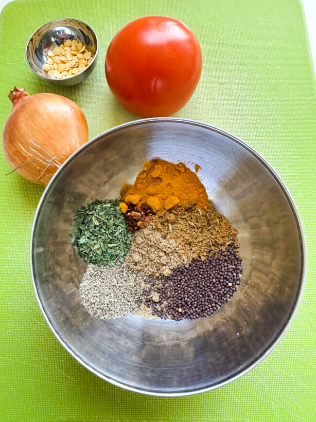 Sambar curry met gele spliterwten • Betty's Kitchen