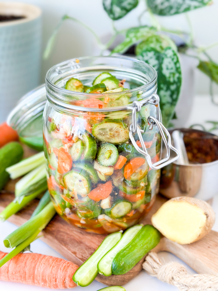 Komkommer Kimchi (Oi Kimchi) | Recept | Betty's Kitchen