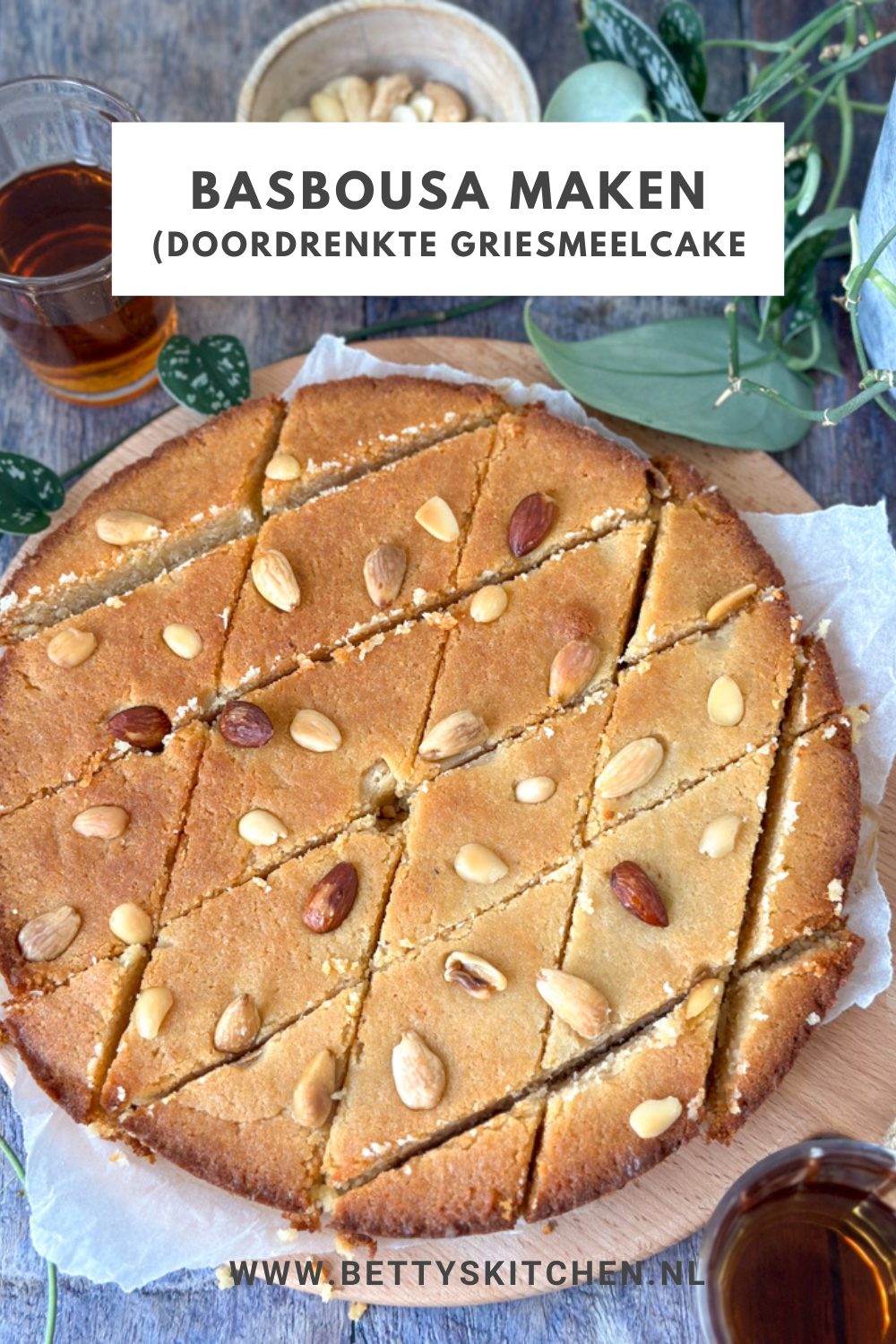 Basbousa griesmeelcake | Recept | Betty's Kitchen