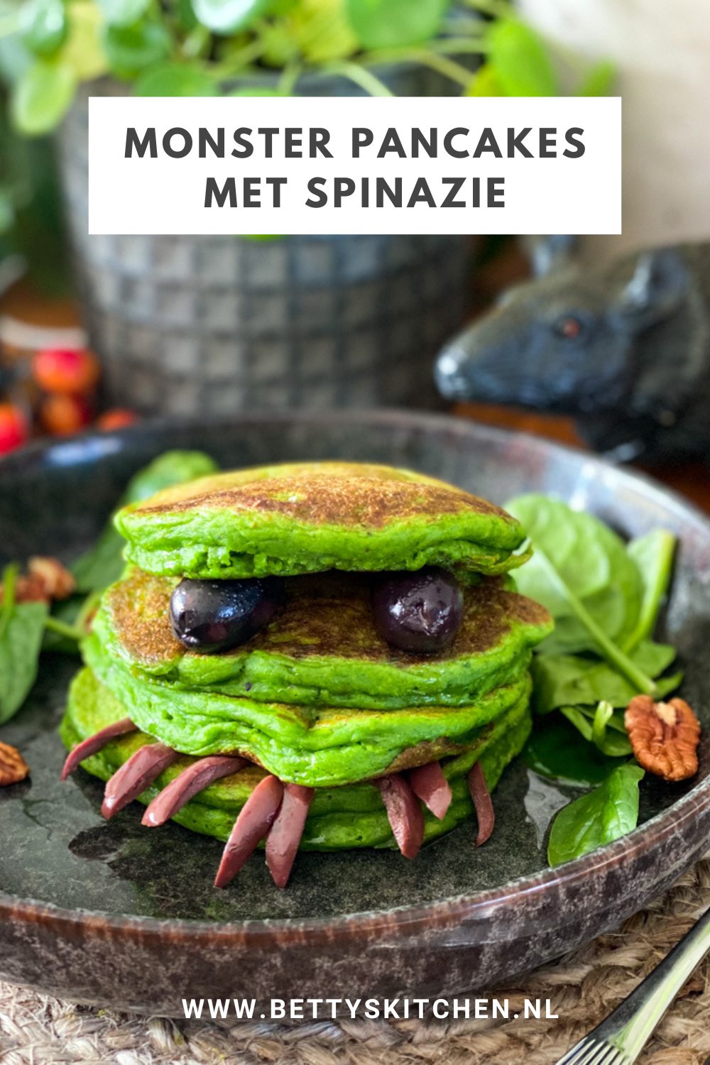 Monster Pancakes met spinazie maken | Recept | Betty's Kitchen