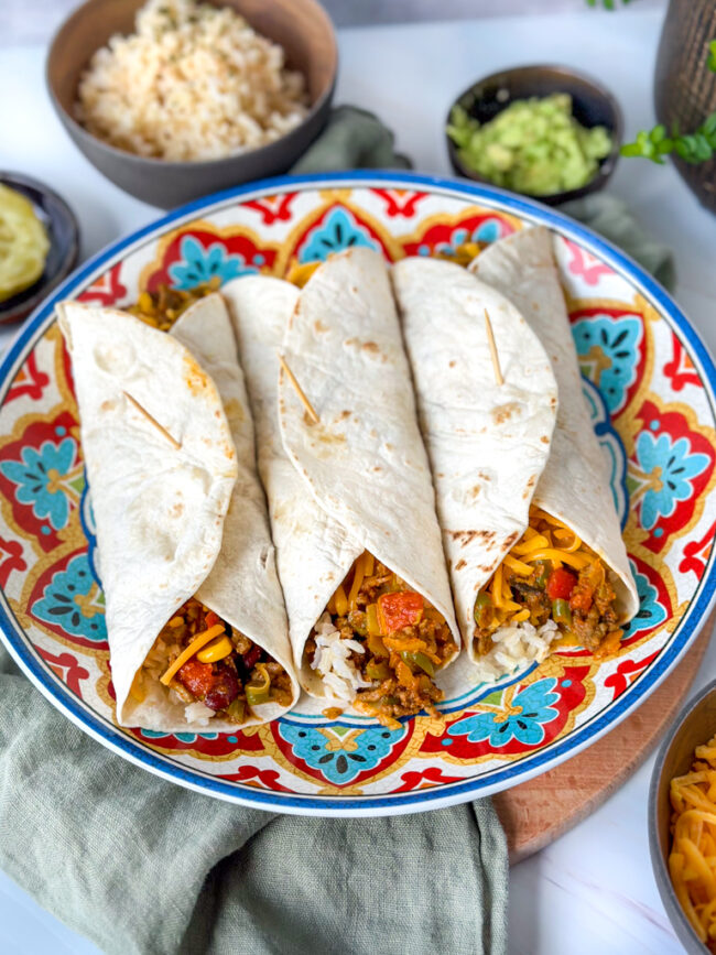 Burrito met gehakt en rijst • Betty's Kitchen